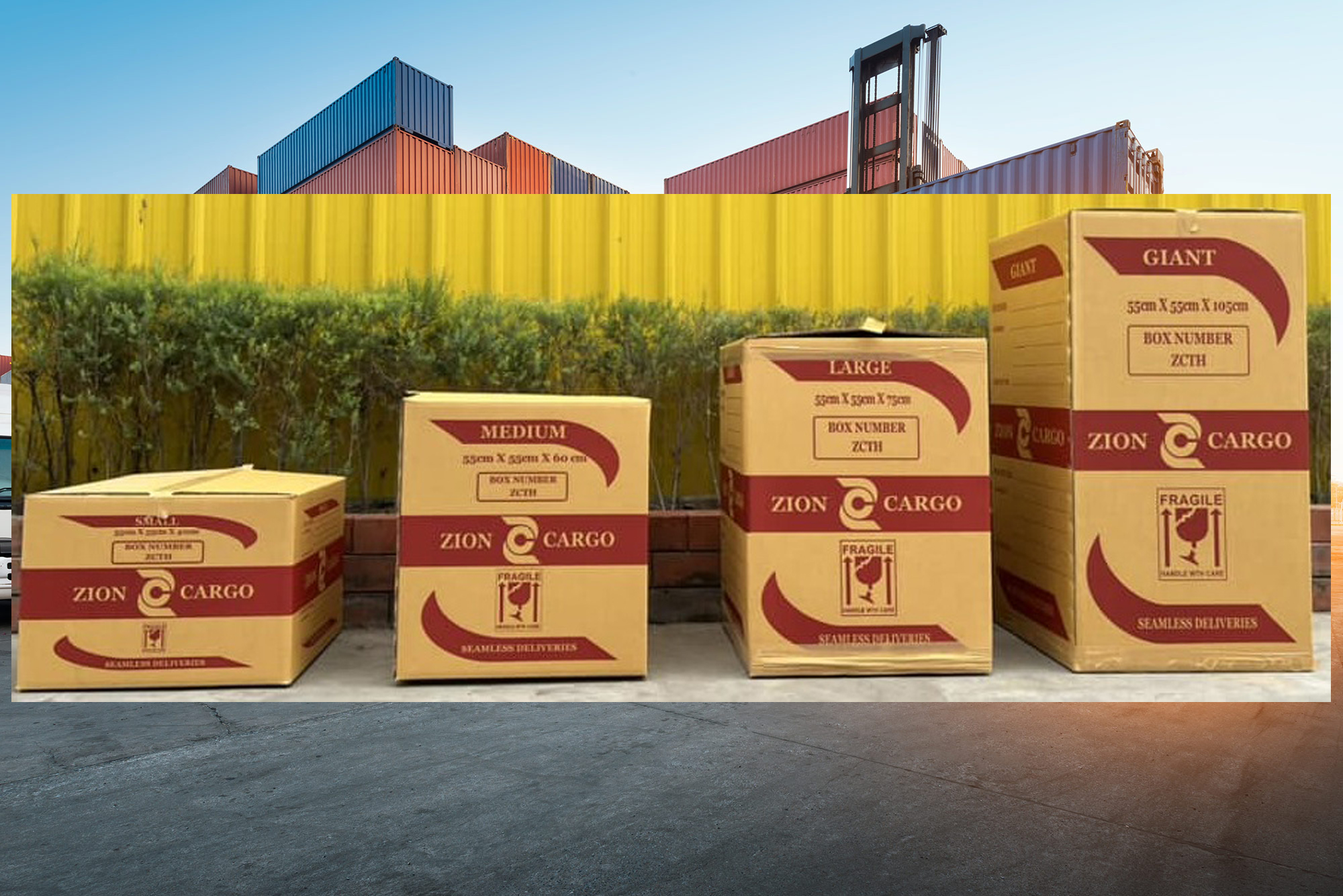 ZION CARGO – EMPTY BOXES – ZION CARGO